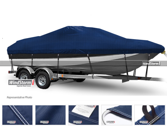 WindStorm Cover for Deck Boats Walk-thru Windshield & Side Console