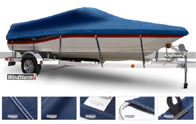 WindStorm Cover for V Hull Runabout Boat with Walk Thru Transom ...
